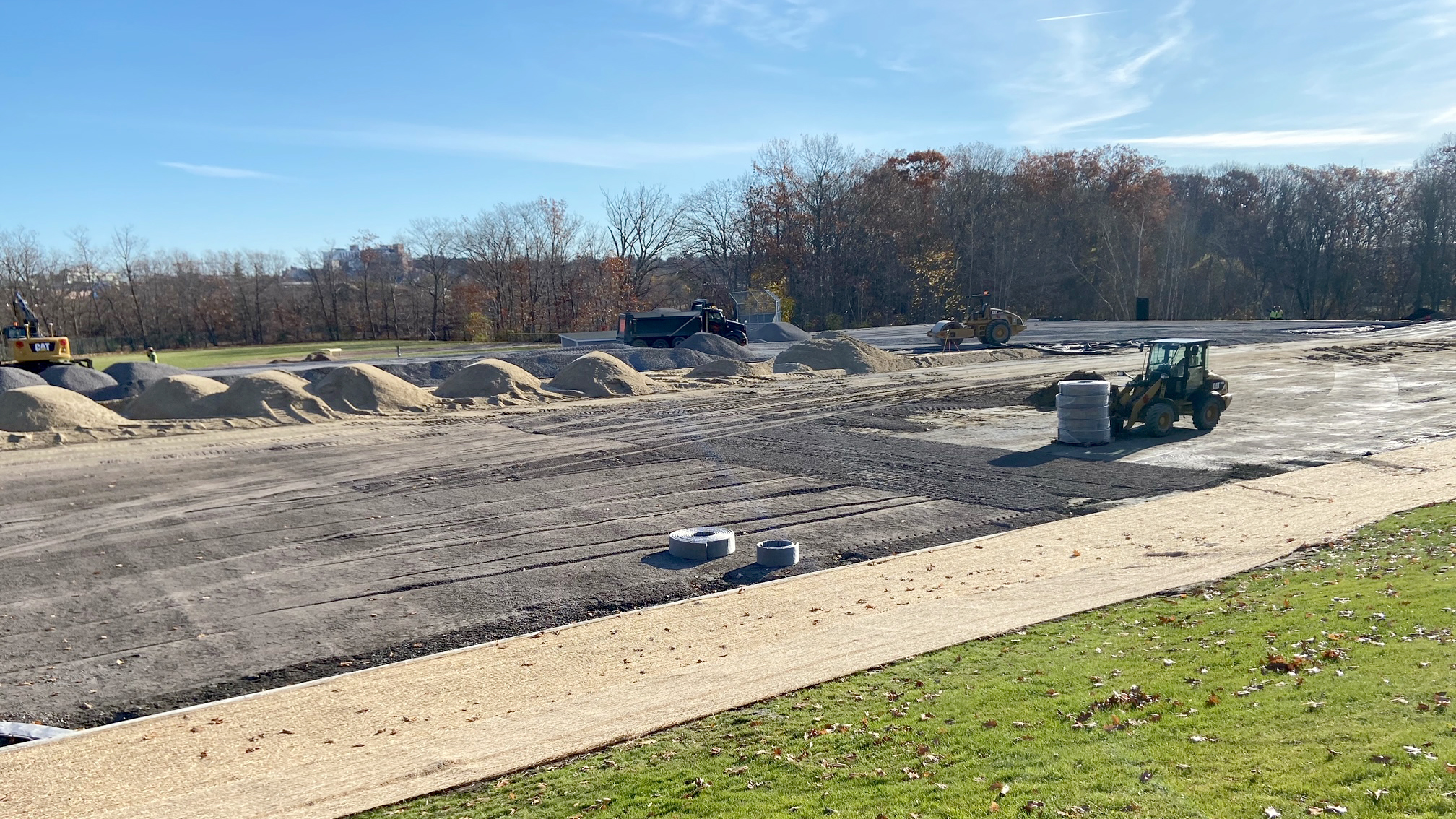 Artificial turf installation begins at the Fore River Campus ...